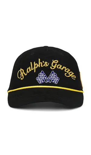 Polo Ralph Lauren Cotton Canvas Vintage Ralph's Garage Trucker Hat - Black