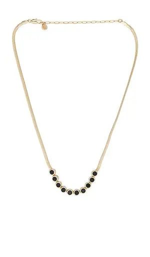 Ettika Gypsy-set Crystal Choker - Black Crystal & Gold