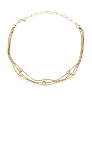Ettika Molten Snake Chain Necklace - Gold