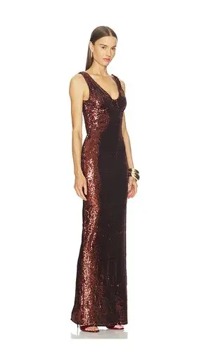 MICHAEL COSTELLO X Sequin Maxi Dress