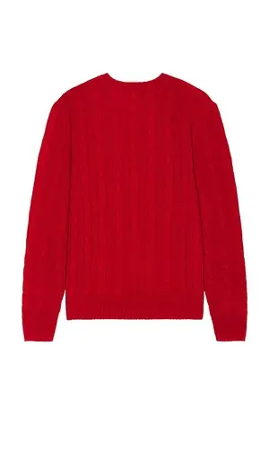 Polo Ralph Lauren Cable-knit Wool-cashmere Sweater - Red