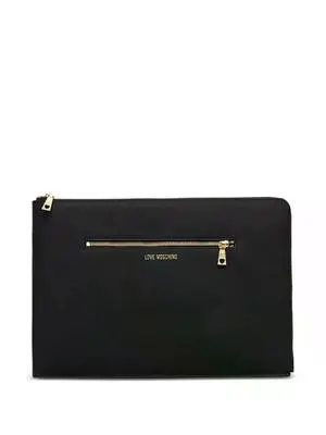 Moschino Zip-fastening Laptop Case - Black