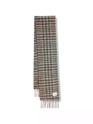 Marc O'polo Check-pattern Fringed Scarf - Neutrals