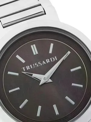 TRUSSARDI Silver Tone 35mm Round Watch