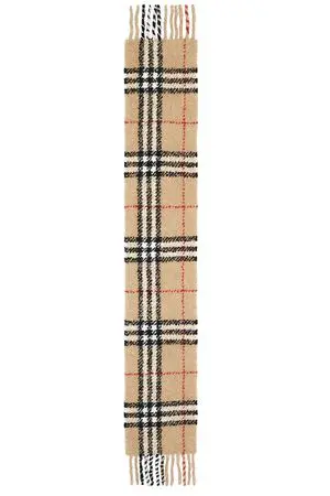 Burberry Giant Check Boucle Scarf In Brown