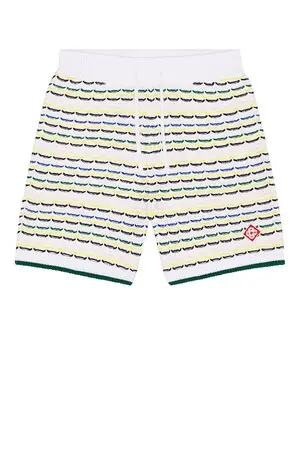 Casablanca Tuck Stitch Shorts - Multi