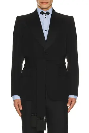 Valentino Garavani Classic Blazer Jacket In Black
