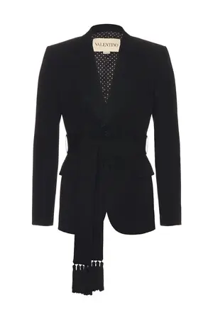 Valentino Garavani Classic Blazer Jacket In Black