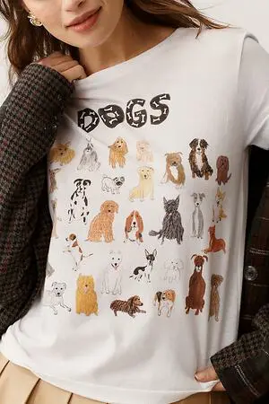 UNFORTUNATE PORTRAIT Dog Graphic T-shirt