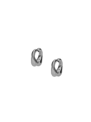 PANCONESI P Helix Earrings - Silver