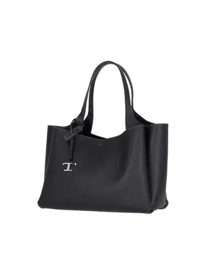 TOD'S Medium Hammered Leather Shoulder Bag