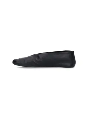 THE ROW Stella Ballet Flats - Black