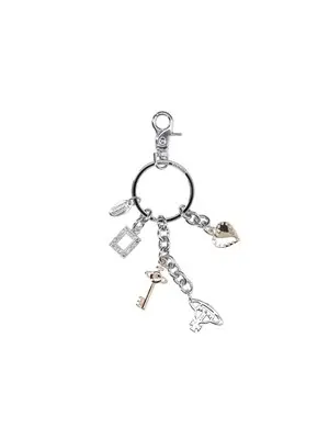 VIVIENNE WESTWOOD Multi Charm Keyring - Silver