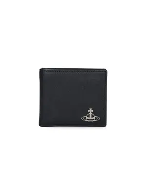 VIVIENNE WESTWOOD Orb' Bi-fold Wallet - Black
