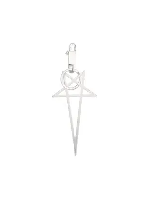 Rick Owens Pentagram Keyring Charm