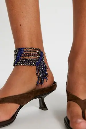 ARIANA OST Jinx Beaded Anklet Blue