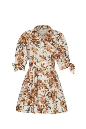 Cara Cara Caro Mini Printed Dress - Windsor Egret