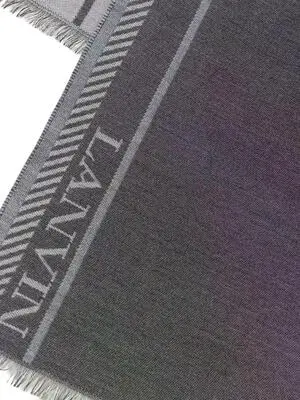 LANVIN Logo Stripe Scarf