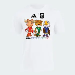 Adidas Fifa World Cup 2026 Mascot Tee - White / Soccr-wcu-454
