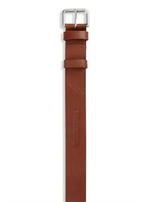 Polo Ralph Lauren Leather Saddle Patch Belt - Tan