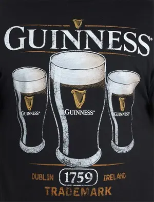 TRUE NATION BY DXL Big & Tall Guinness Three Cup Graphic Tee
