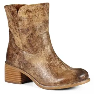 DIBA TRUE West Haven Distressed Leather Western Boots - Tan