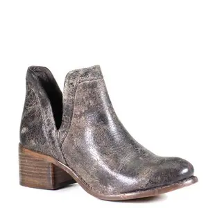 DIBA TRUE Vintage Leather Bootie - Charcoal