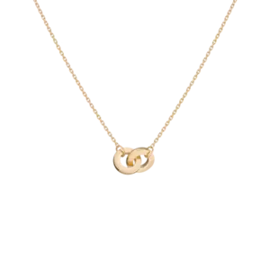 AURATE Interlocking Ring Necklace