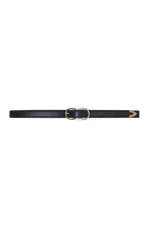 Maje Double-buckle Leather Belt - Black