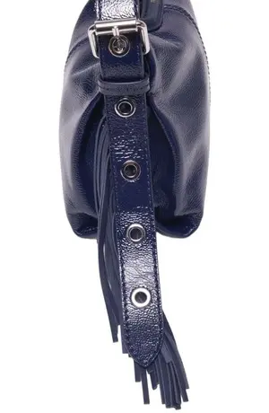 Maje Naplak Leather Miss M Mini Bag - Navy