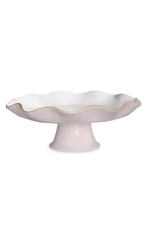 BEATRIZ BALL COLLECTION Encanto Carola Pedestal Cake Plate - Camellia And White