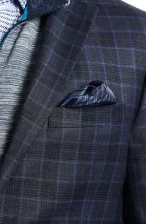 Robert Graham Kipton Windowpane Plaid Wool-blend Sport Coat
