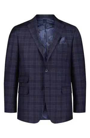 Robert Graham Kipton Windowpane Plaid Wool-blend Sport Coat