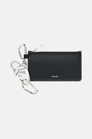 Sacai Cardholder With Carabiner - Black