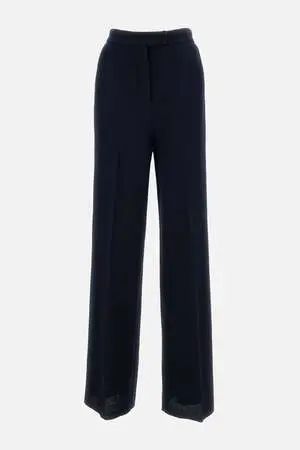 Max Mara Wool Jersey Wide Leg Trousers