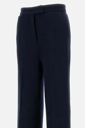 Max Mara Wool Jersey Wide Leg Trousers