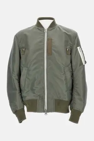 Sacai Nylon Bomber Jacket - Verde