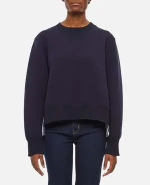 Sacai Pullover With Pleated Back - Blue