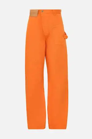 JW Anderson Worked Denim Jeans Arancione