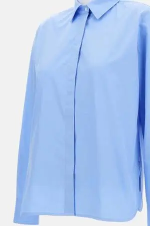 Max Mara Straight-cut Cotton Poplin Shirt