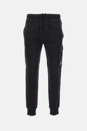 C.P. COMPANY Cotton Cargo Pants With Lens Detail - Nero