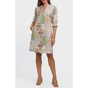 Foxcroft Alicia Patchwork Shift Dress