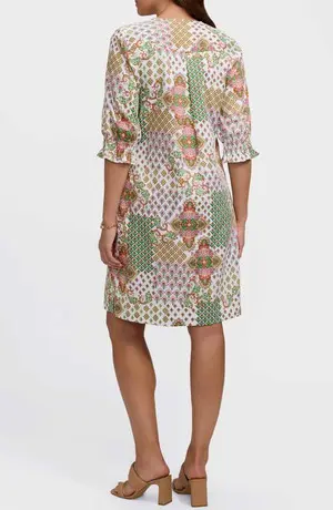 Foxcroft Alicia Patchwork Shift Dress