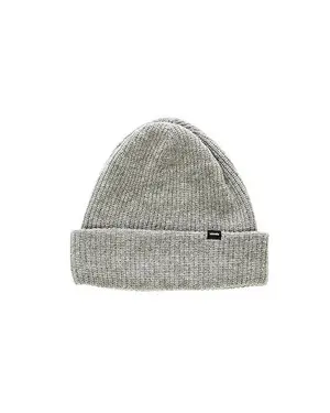 VOWELS Solid Wool Blend Beanie - Grey