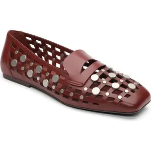 Ash Bali Studded Cutout Loafer - Marsala