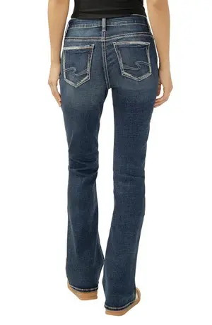 SILVER JEANS CO. Elyse Curvy Mid Rise Bootcut Jeans