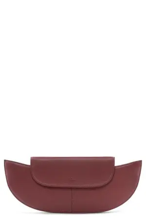 BEHNO Nadia Leather Clutch - Brick