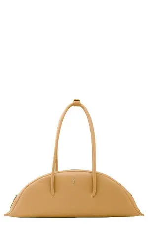 BEHNO Laverne Leather Bowler Bag - Bisque
