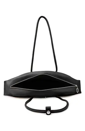 BEHNO Laverne Leather Bowler Bag - Black