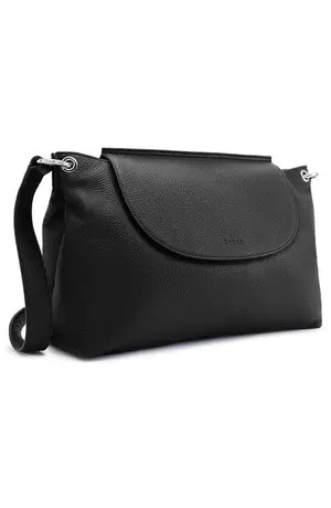 BEHNO Large Judith Crossbody Satchel - Black